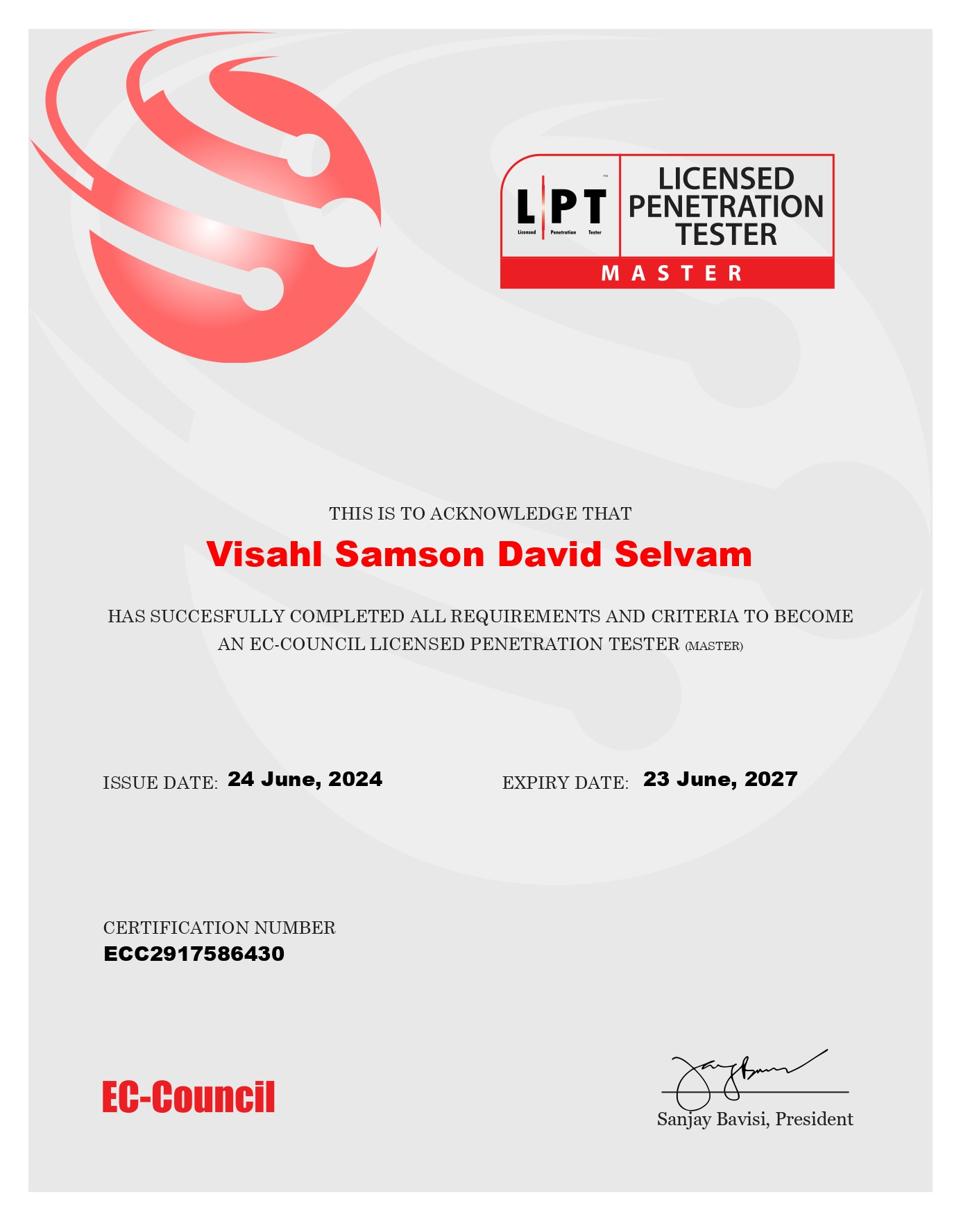 CPENT/LPT (MASTER) EXAM BLOG – Hacker's Touch | Visahl Samson
